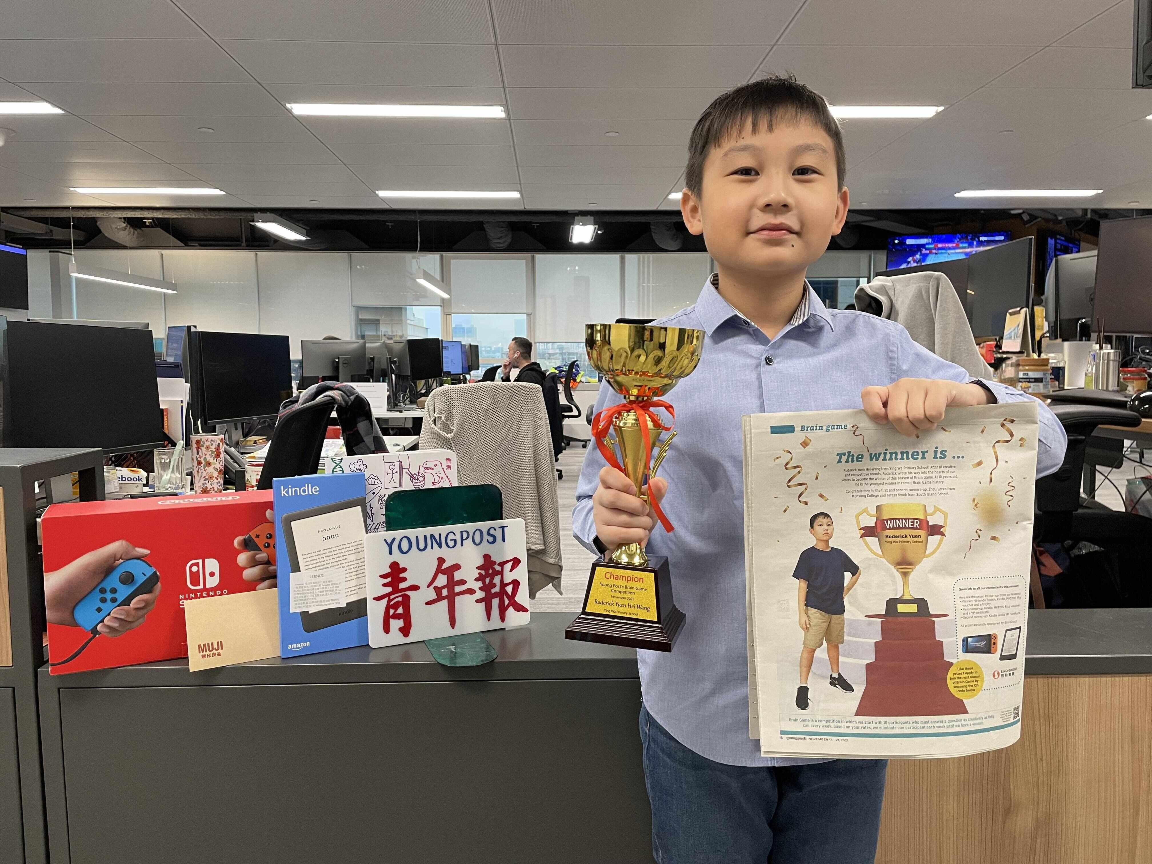 Meet our latest Brain Game winner, Roderick Yuen! | Young Post Club