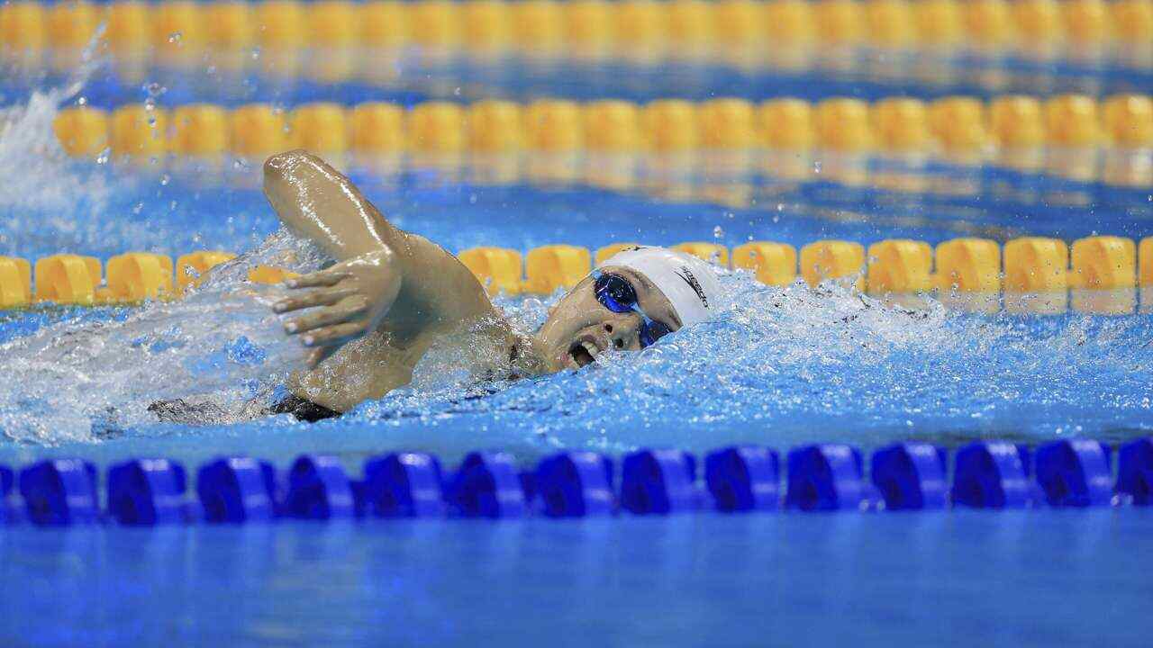Siobhan Haughey isn't trained to just be a leader in the pool, but also ...
