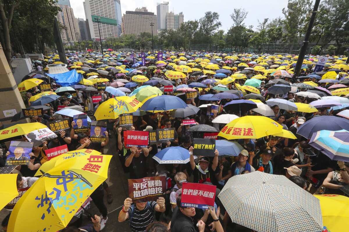 Hong Kong protests: Mass march planned for Sunday to start at Victoria ...