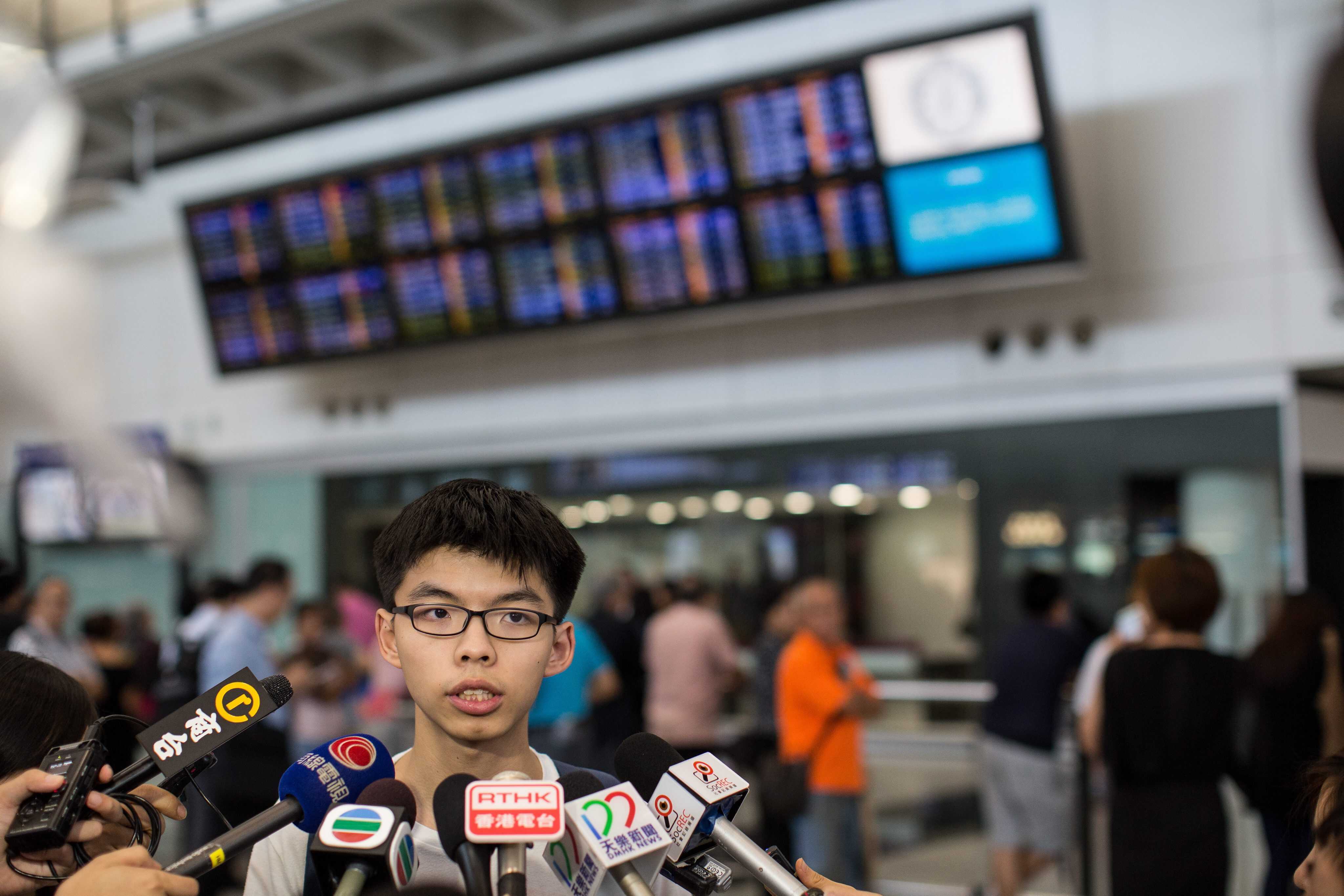 Hong Kong activist Joshua Wong refused entry into Malaysia | Young Post ...