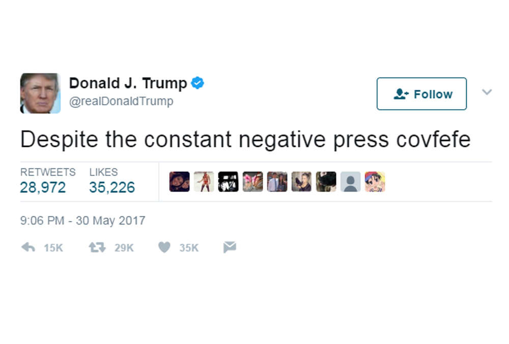 The internet's funniest reactions to Donald Trumps' puzzling #covfefe ...