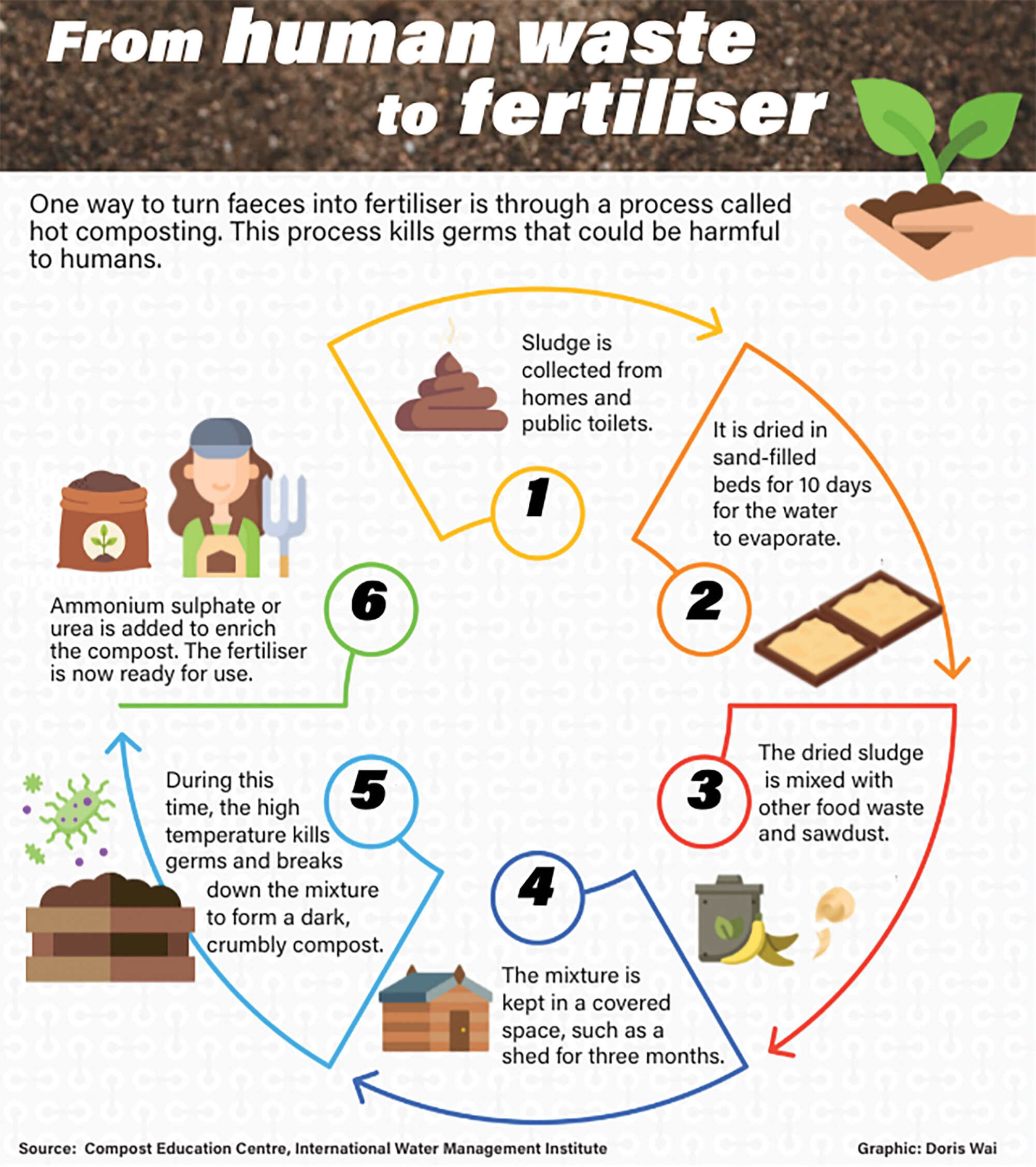 human manure compost